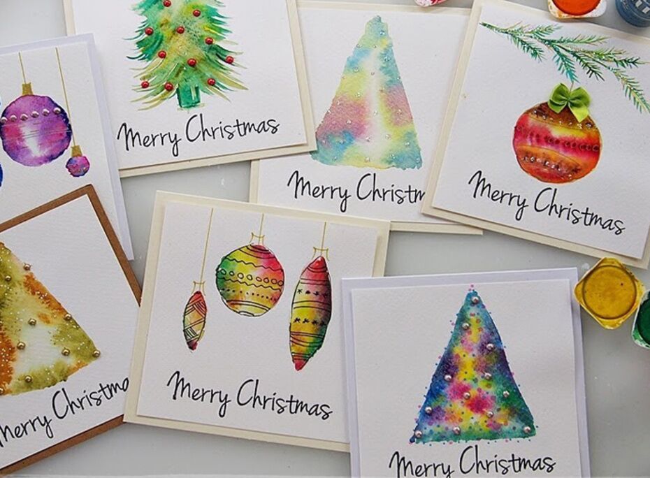 Simple Christmas Card Designs To Draw
